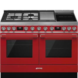 Smeg CPF120IGMPR Cucina da accosto cm. 120 - 5 zone cottura + 2 forni ...