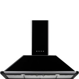 Smeg KT110BLE Cappa a parete, 110 cm, nera.Elettrodomestici on line.
