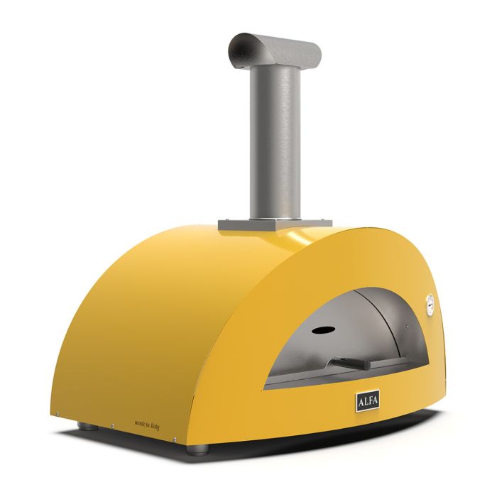 Alfaforni FXMD-3P-LGIA - Forno Moderno - Legna - 3 Pizze - 500°C - Giallo