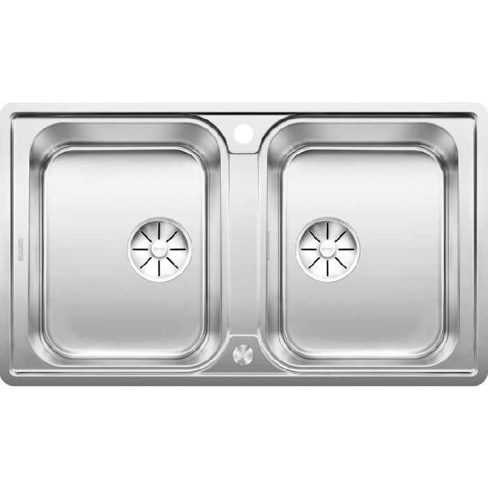 Lavello 2 vasche in acciaio inox 1525331 - Blanco